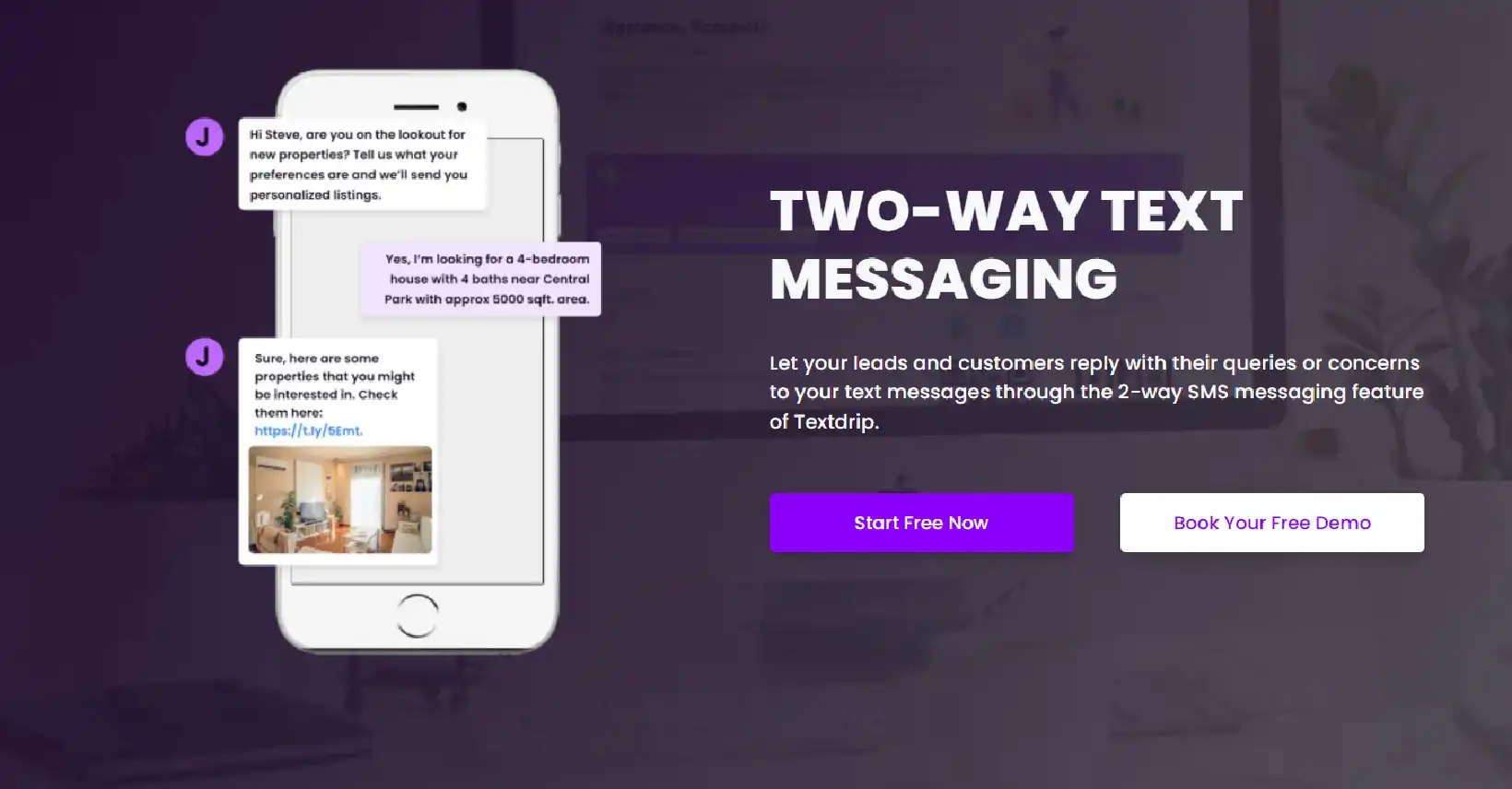 Two-Way Texting Messaging | Two Way SMS - Textdrip